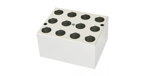 Heating block for 12 15mm tubes for dry bath incubator | BT Lab Systems