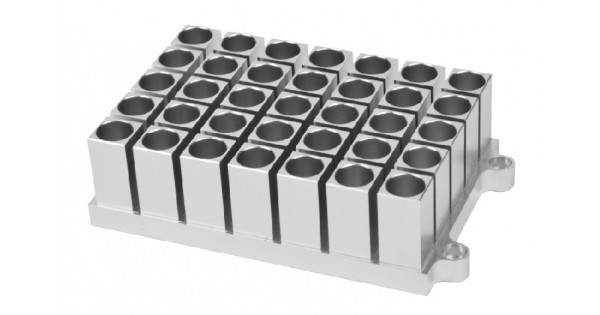 Heating block for 35 2ml tubes for shaking incubator | BT Lab Systems